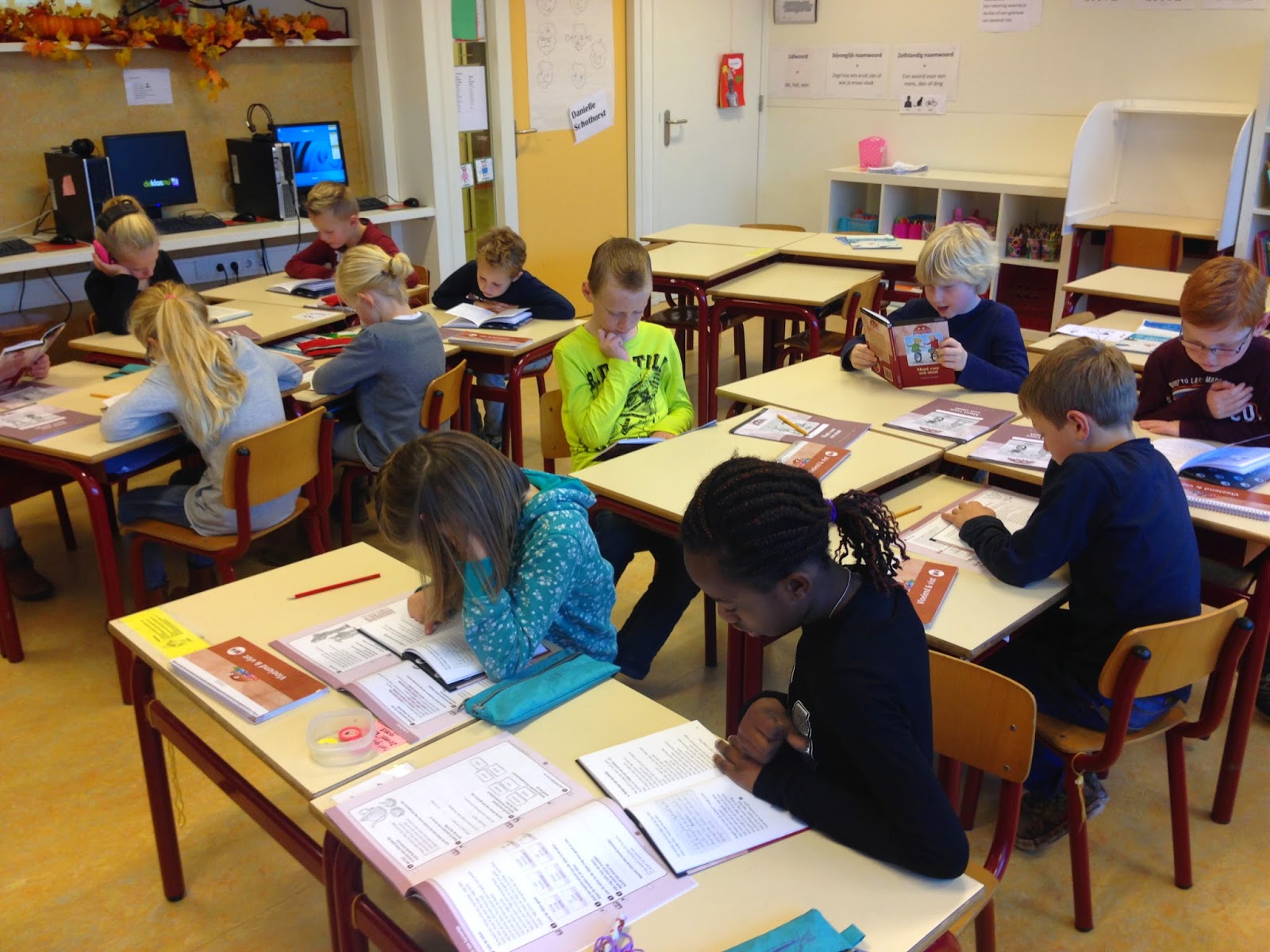 groep 4a: Zomaar een les lezen: Estafette